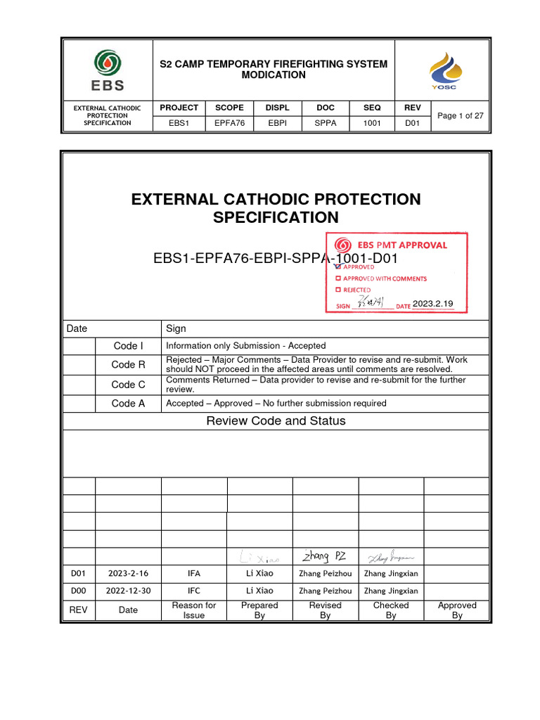 1.EBS1 EPFA76 EBPI SPPA 1001 D01 External Cathodic Protection ...