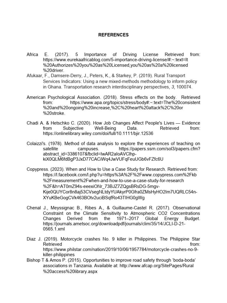 Habal2x References | PDF