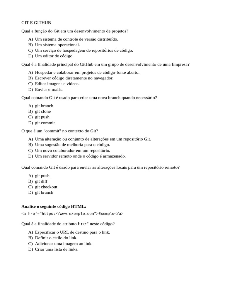 Prova de Des. WEB 3º Projeto | PDF | Html | Elemento HTML