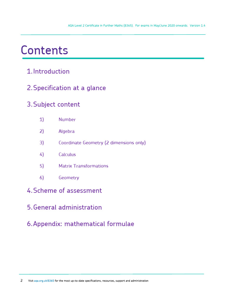 Further maths spec | PDF | Factorization | Area