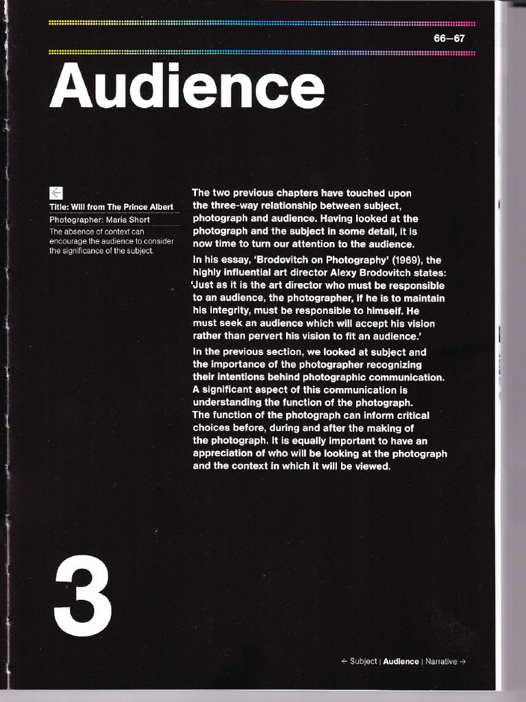 Audience - Context and Narrative | PDF | Imaging