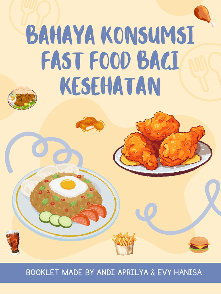 Booklet "Bahaya Konsumsi Fast Food Bagi Kesehatan" | PDF | Teknologi ...