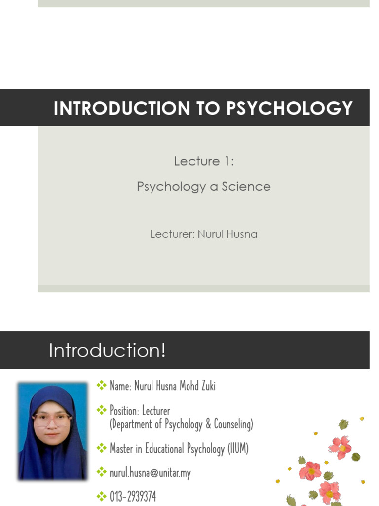 Topic 1 Psychology A Science | Download Free PDF | Psychology | Psychotherapy