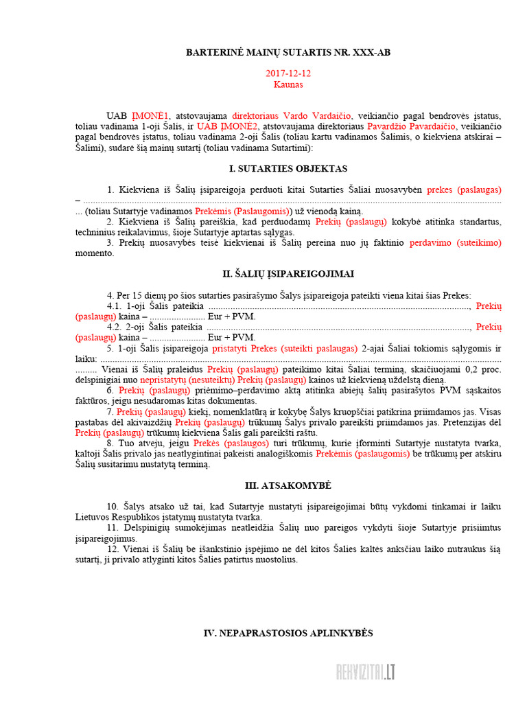 barterine-mainu-sutartis-PVZ | PDF