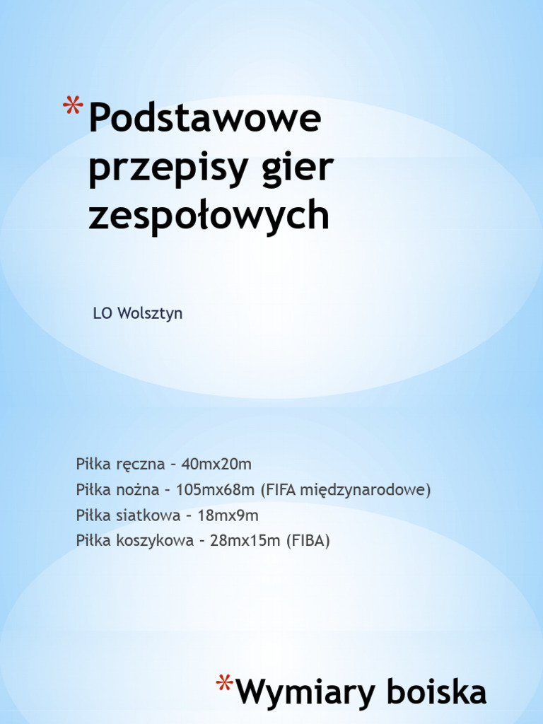 1811701podstawowe Przepisy Gier Zespołowych 2 | PDF