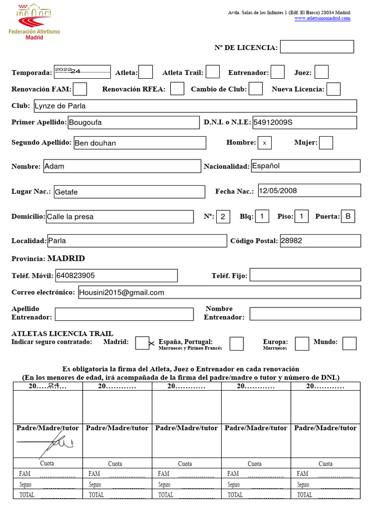 Licencia Fam 1 | Descargar gratis PDF | Gobierno