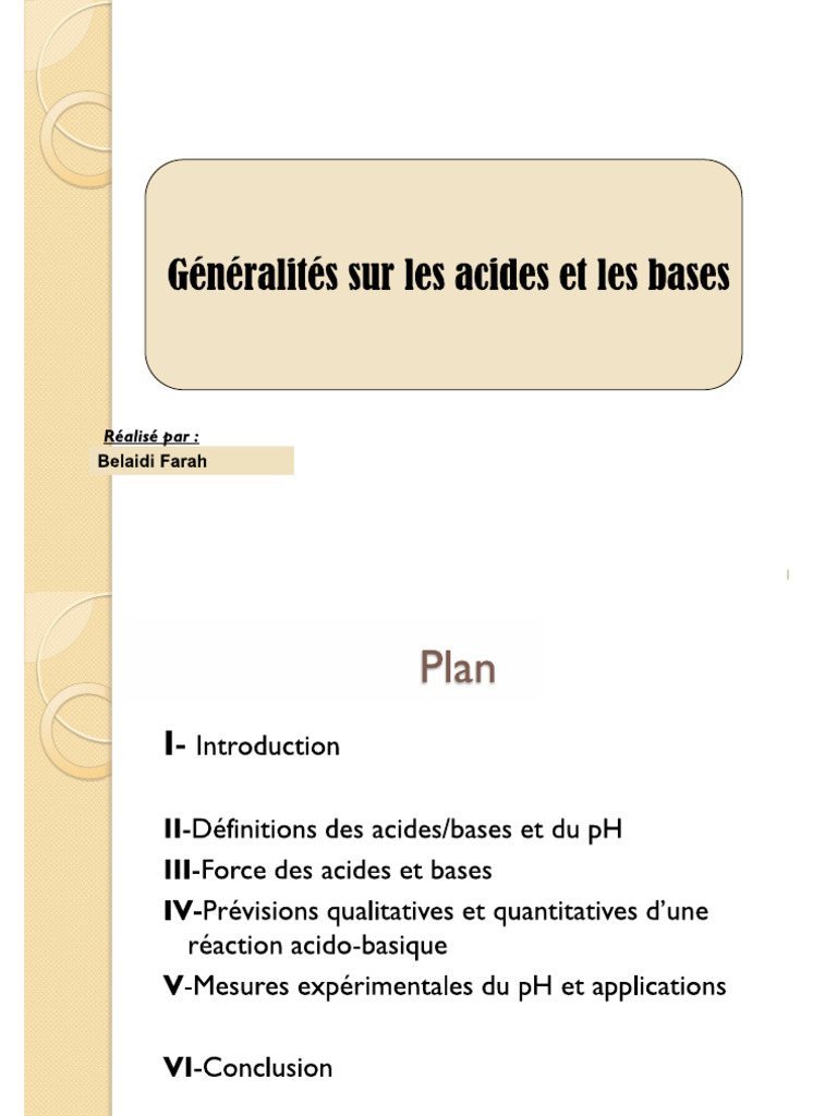 Acide Et Base | PDF