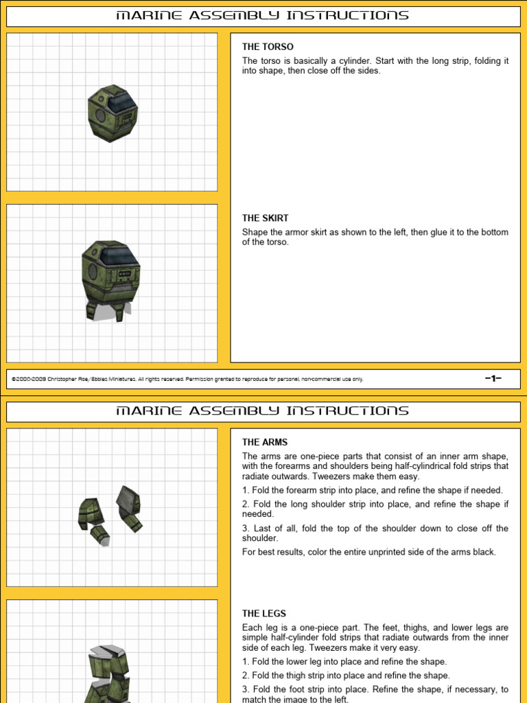 Guncrawl Figures - Instructions | PDF