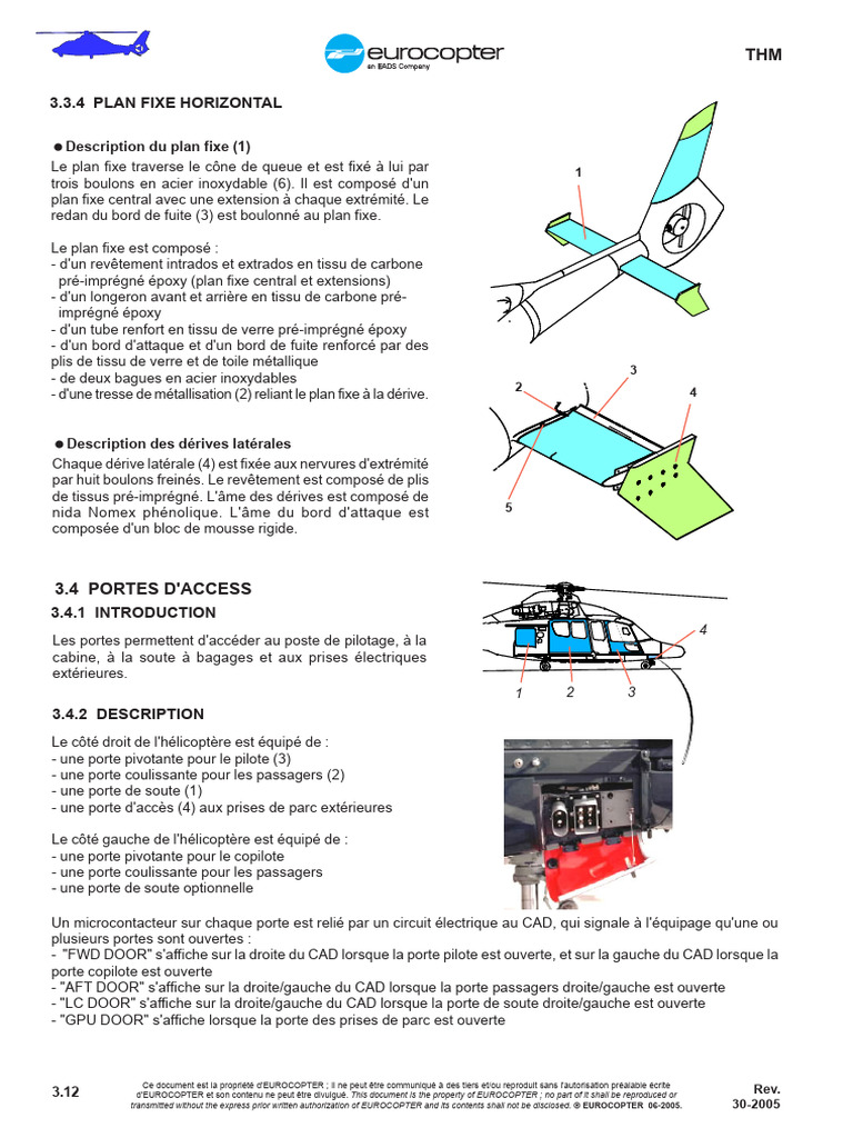 Description du plan fixe hélicoptère | PDF | Aviation