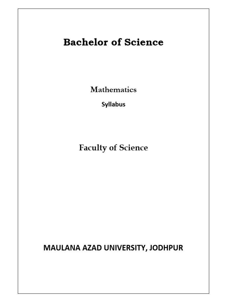 BSC (Mathematics) | PDF | Equations | Laplace Transform