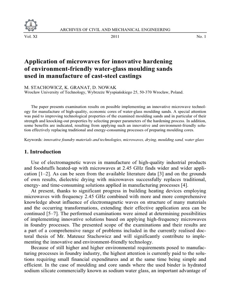 Application of Microwaves For Innovative Hardening of Environment ...