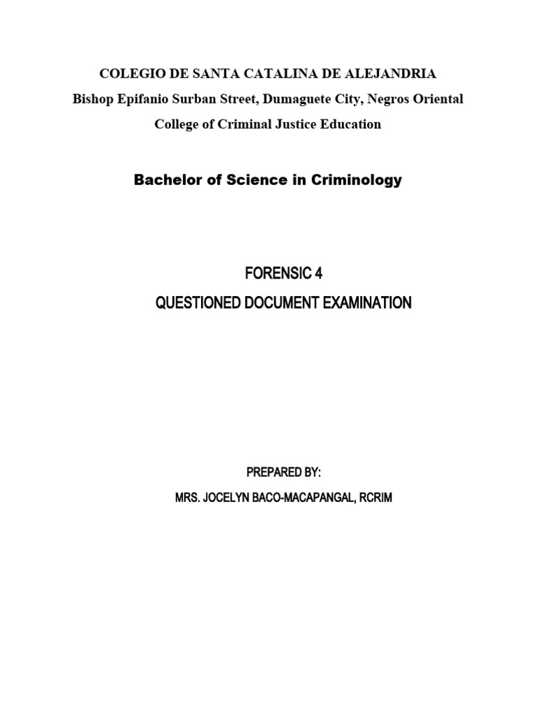 Qde Module | Download Free PDF | Ink | Forgery