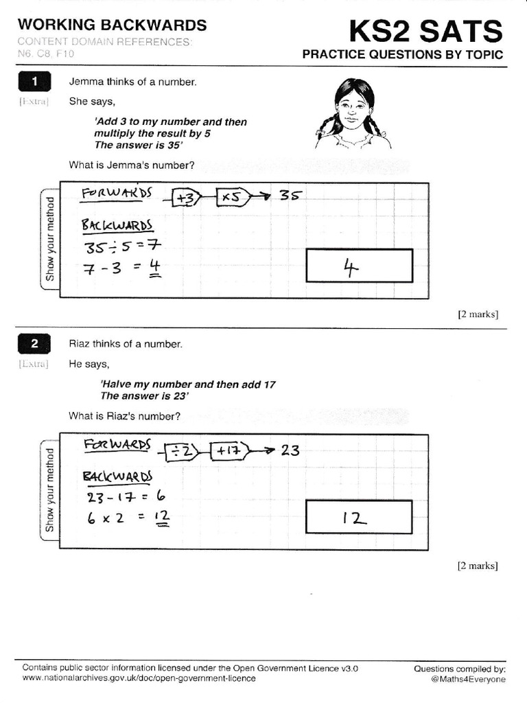 Working Backwards Solutions | PDF
