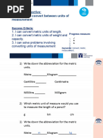 Measurement Conversion Cheat Sheet | PDF