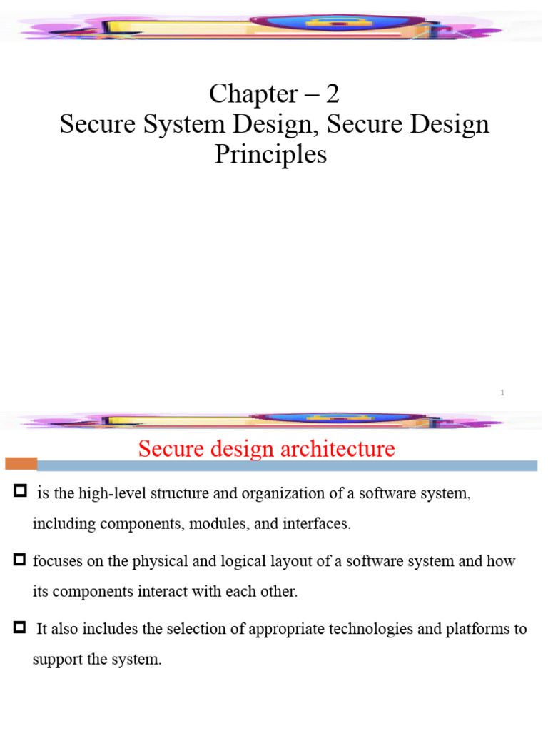chapter 2 secure desing and principle | PDF | Information Security | Public Key Cryptography