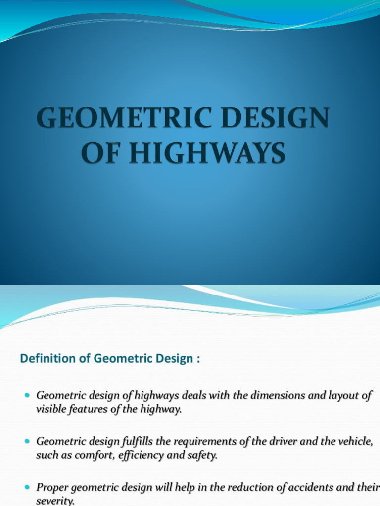 GEOMETRIC-DESIGN-OF-HIGHWAYS | PDF | Semi Trailer Truck | Transport