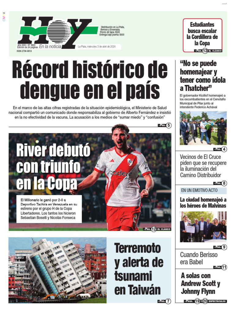 Récord Histórico de Dengue en El País: River Debutó Con Triunfo en La ...