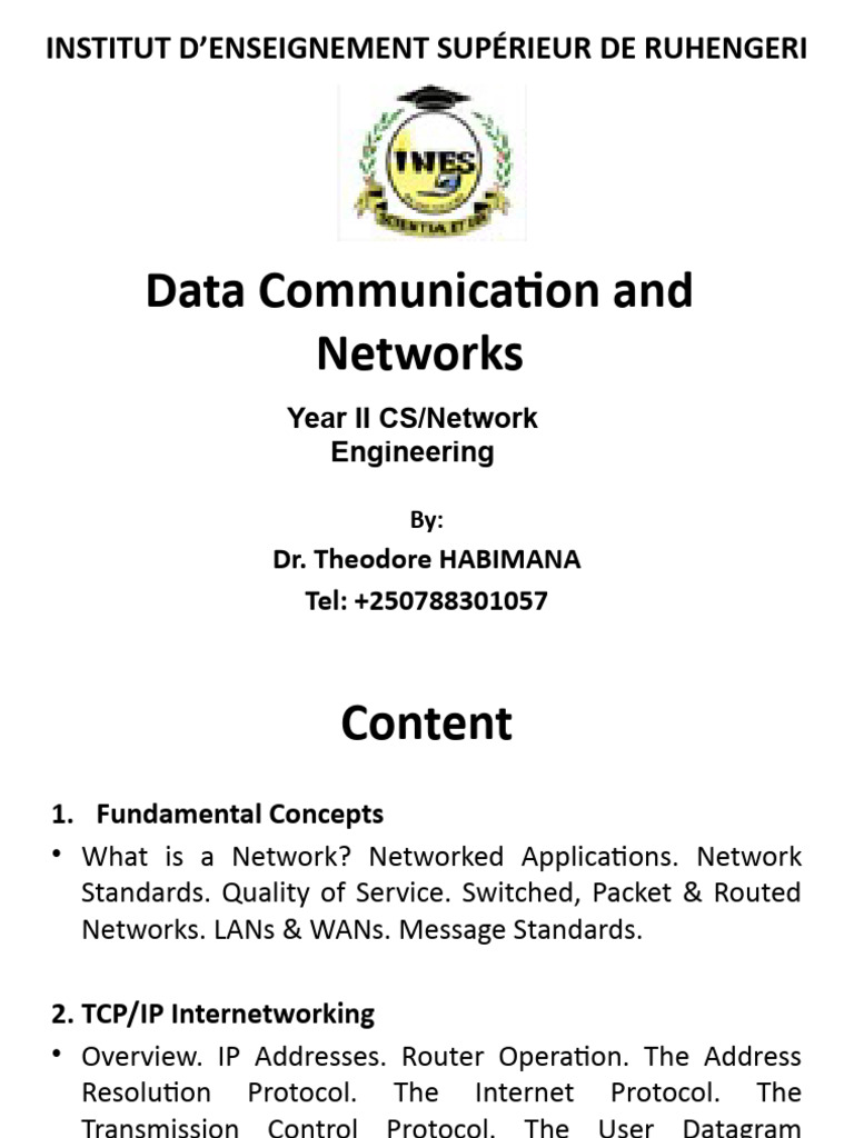 Data Communication and Networks | PDF | Network Topology | Transmission ...