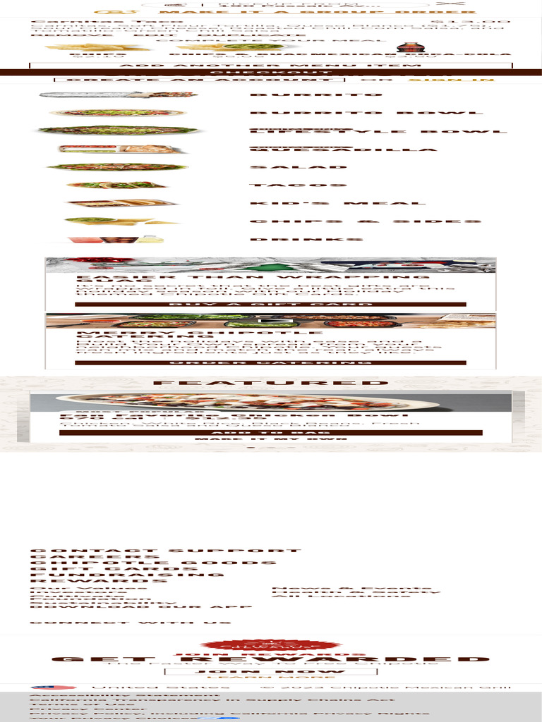 Chipotle - Order Now | PDF