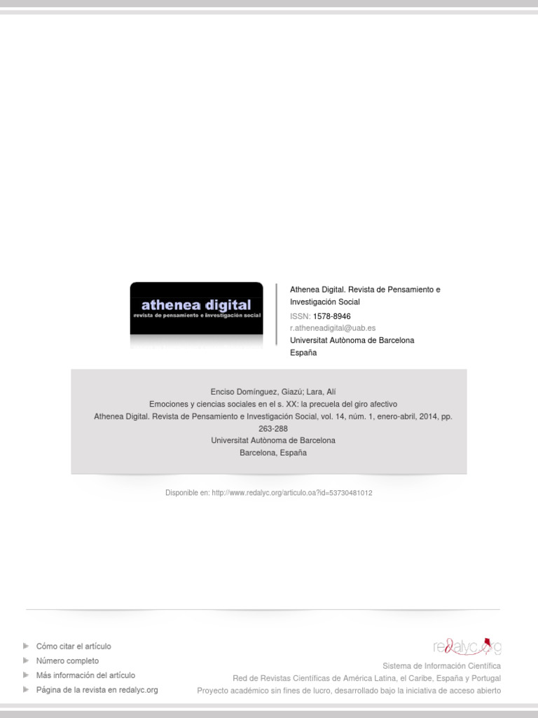 Emociones Y Ciencias Sociales Pdf Las Emociones Sociología