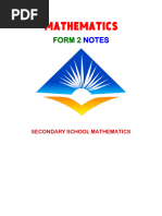 Form 1 Mathematics Notes | PDF | Area | Fraction (Mathematics)