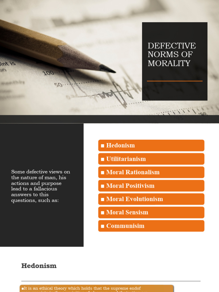 Defective Norms of Morality | PDF | Utilitarianism | Psychological Egoism