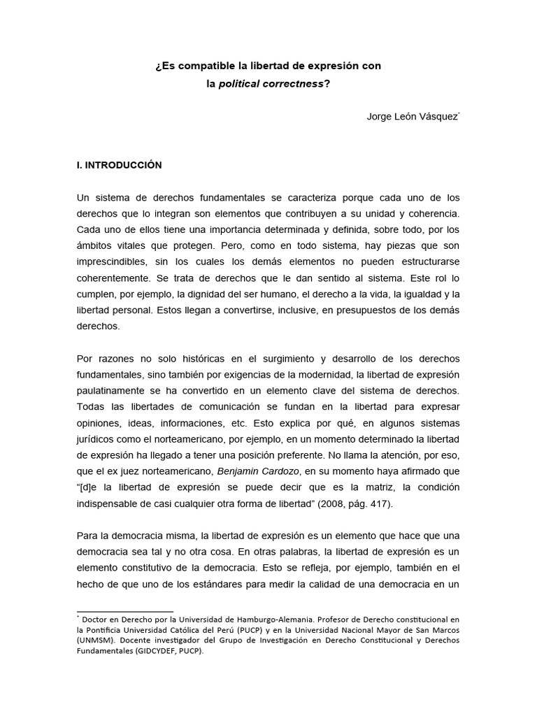 GT3 Jorge Leon | PDF | Libertad de expresión | Democracia