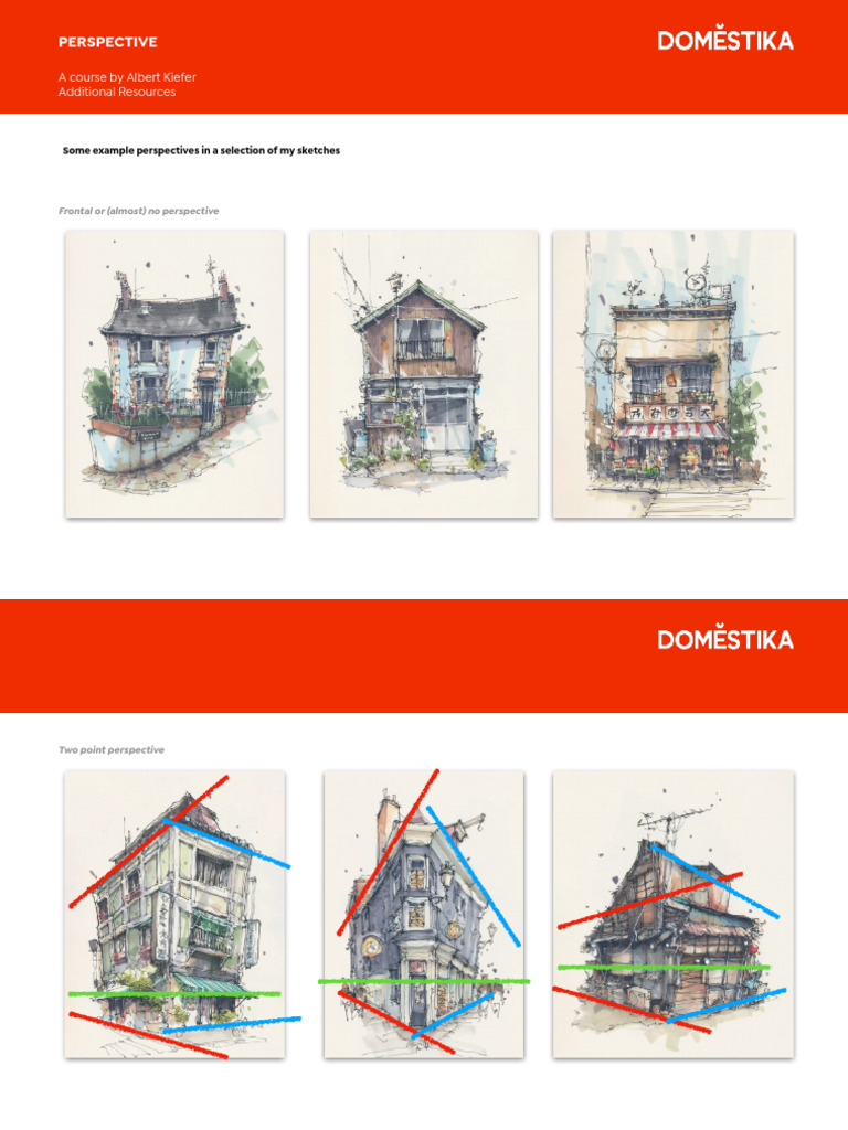 Perspective Techniques in Drawing | PDF