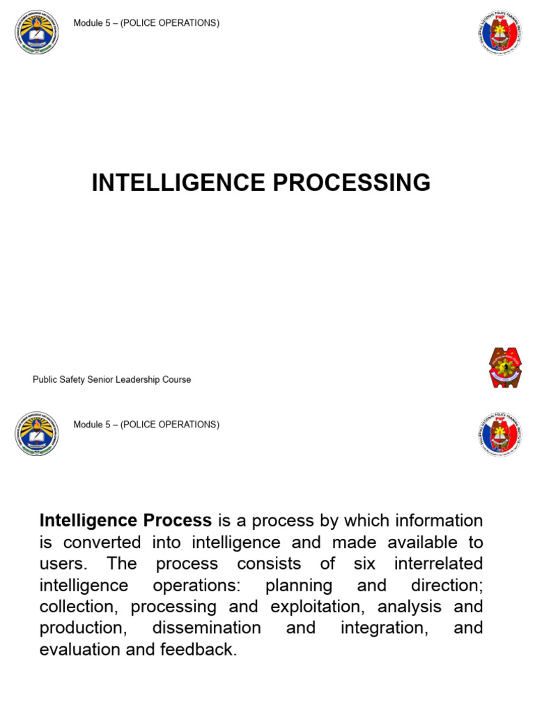 Intelligence Processing | PDF | Military Intelligence | Surveillance