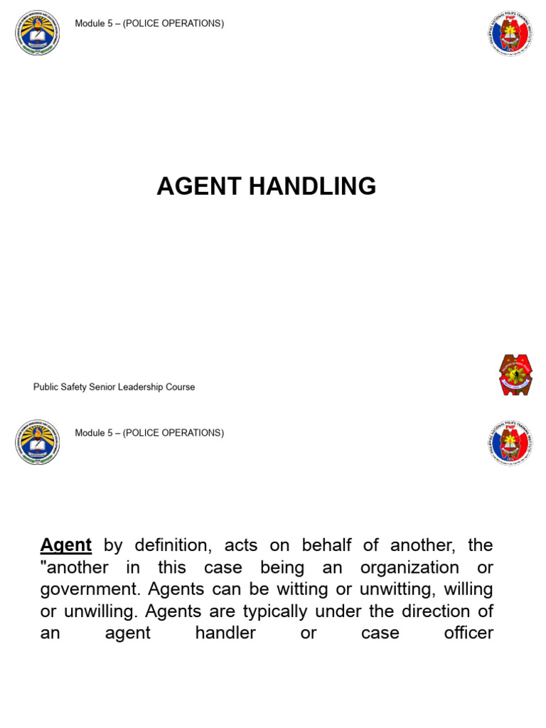 Agent-Handling | PDF | Espionage | Military Intelligence