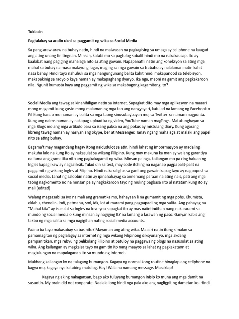 Tuklasin Social Media | PDF