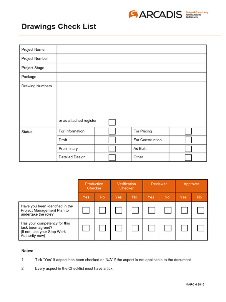 Drawings Checklist | PDF | Formal Verification | Risk