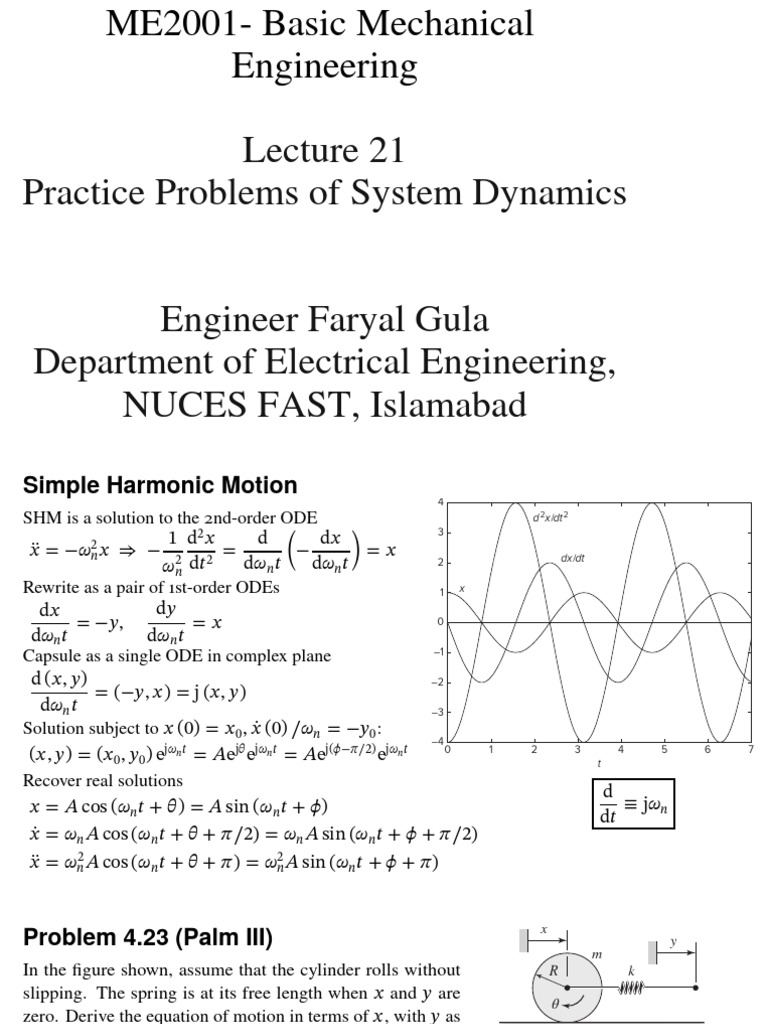 Lecture 21 | PDF | Hamiltonian Mechanics | Force