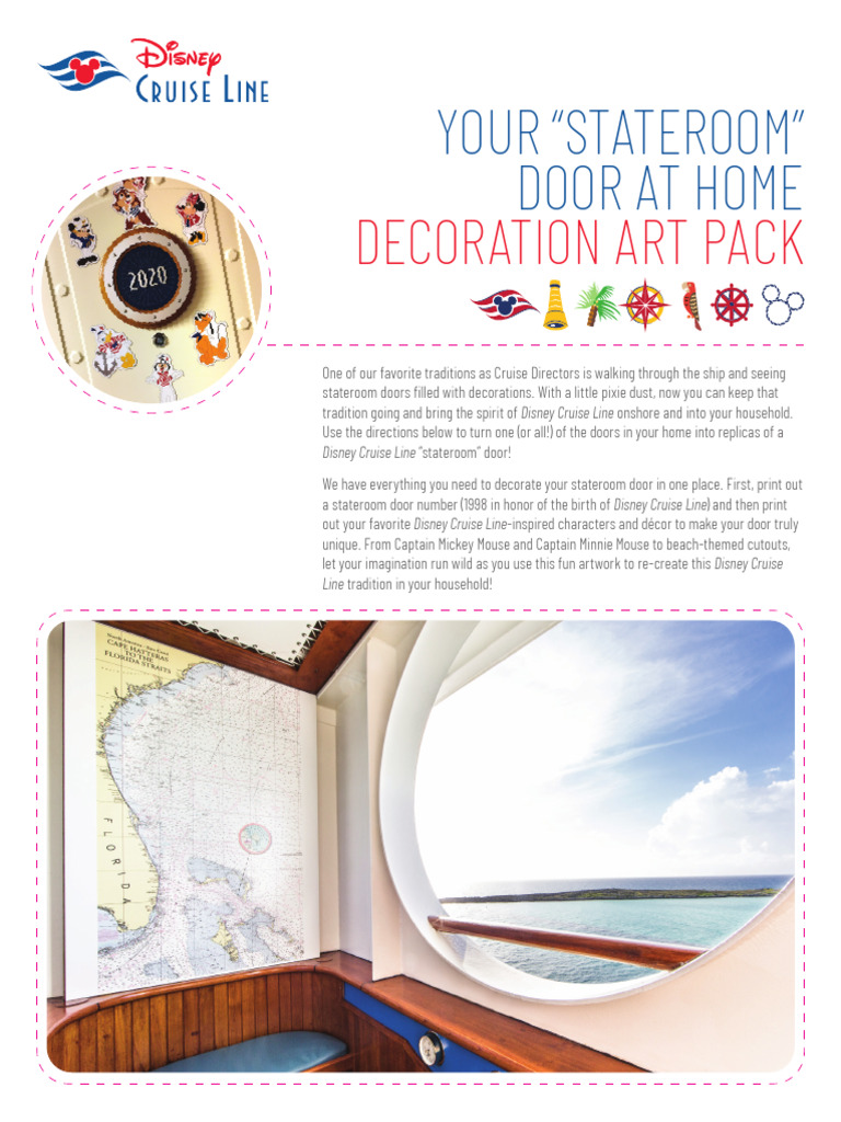 DCL Stateroom Door Decorating DIY | PDF | Walt Disney | The Walt Disney ...