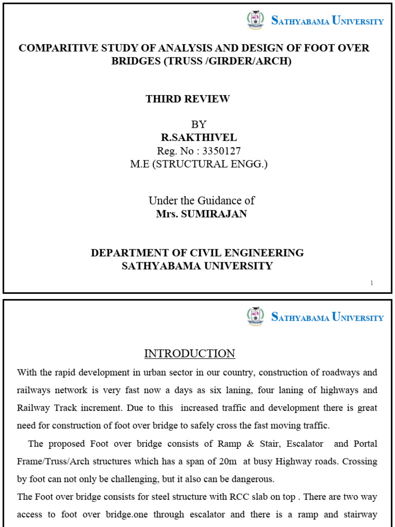 Fob Final Ppt | PDF | Truss | Bridge