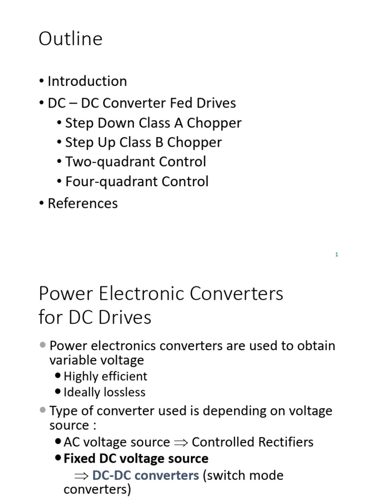 DC-DC Converter Drives Overview | PDF | Power Electronics | Amplifier
