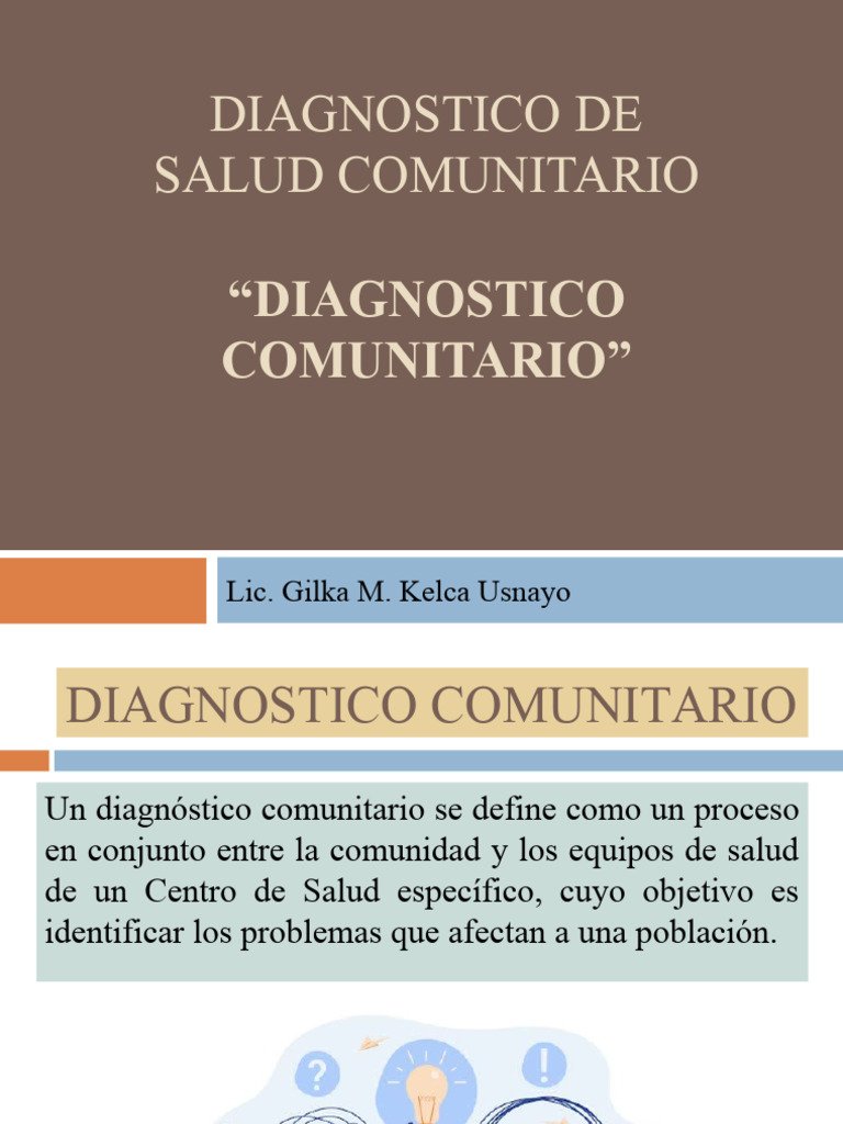 1 DIAGNOSTICO COMUNITARIO | PDF