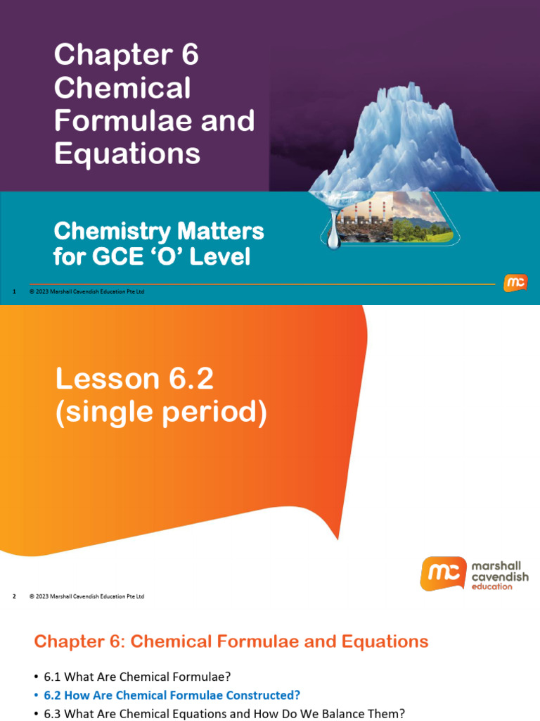 Chemical Formulae and Equations Teacher's | PDF | Ion | Chemical Compounds