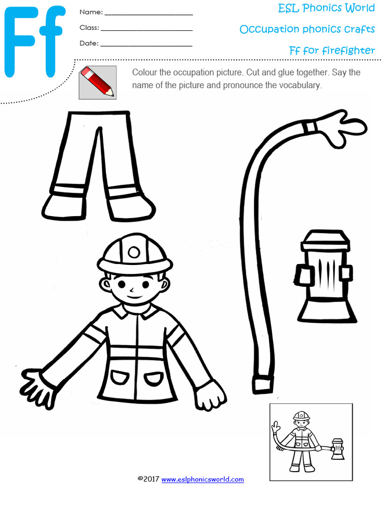 Firefighter Phonics Craft Activity | PDF