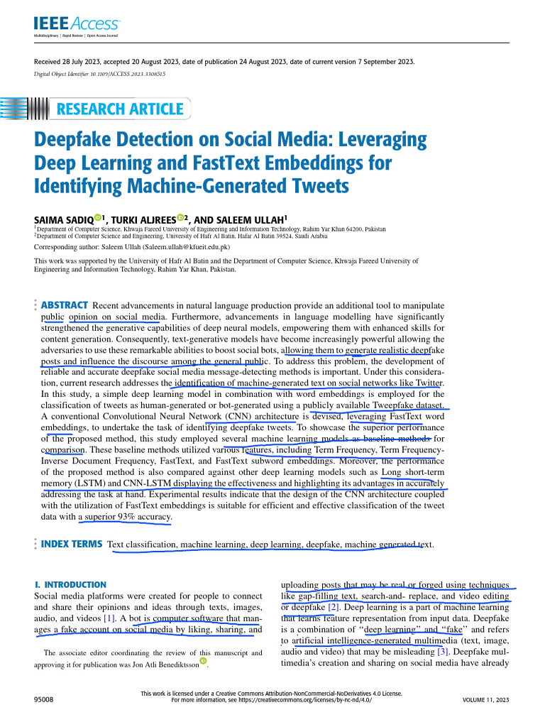 Deepfake Detection On Social Media Leveraging Deep Learning And