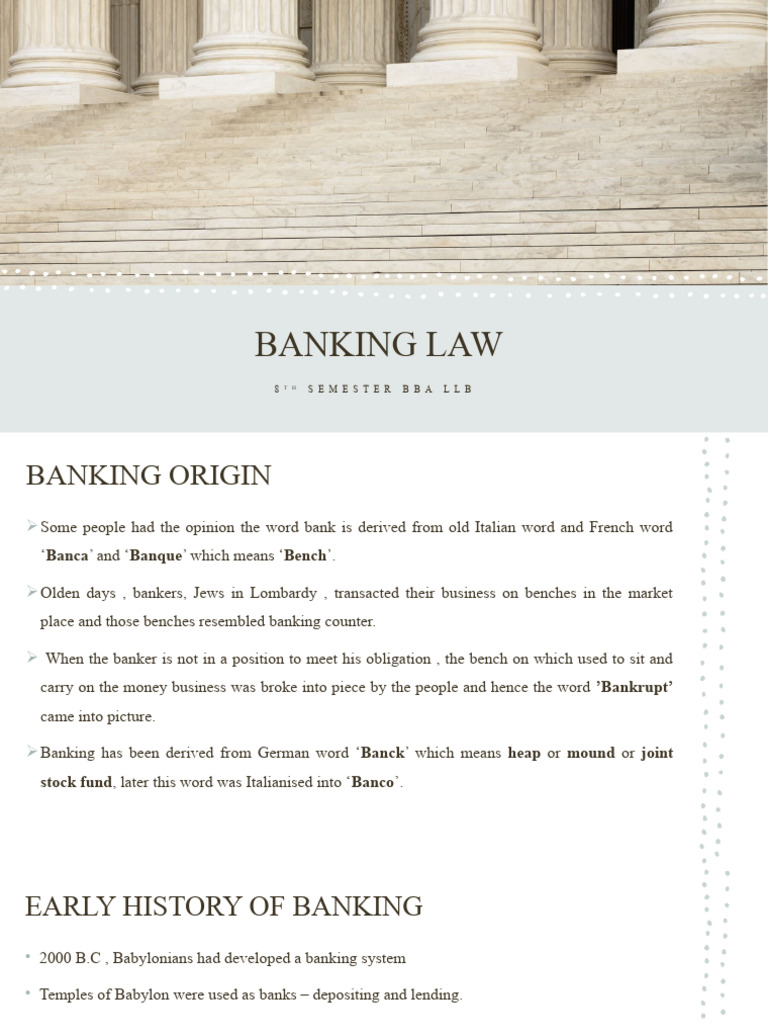 Banking Law | PDF | Banks | Reserve Bank Of India