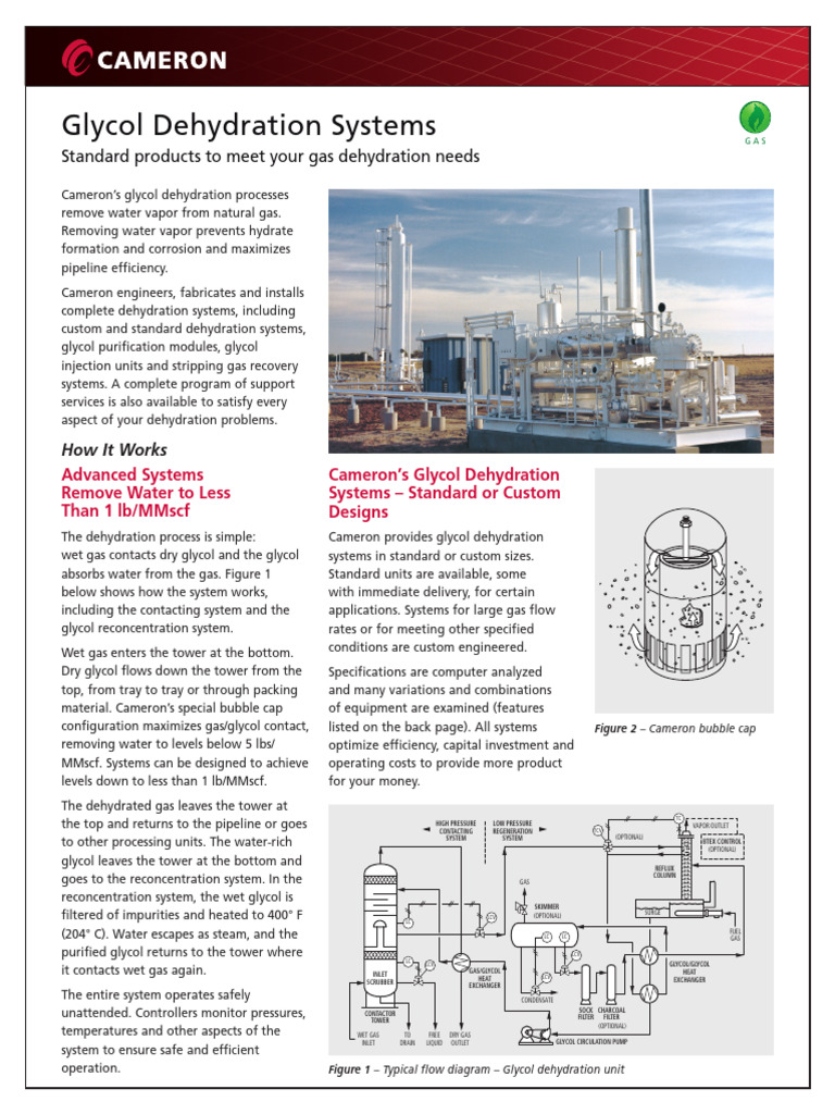 Glycol Dehydration Systems Overview | PDF | Water | Pump