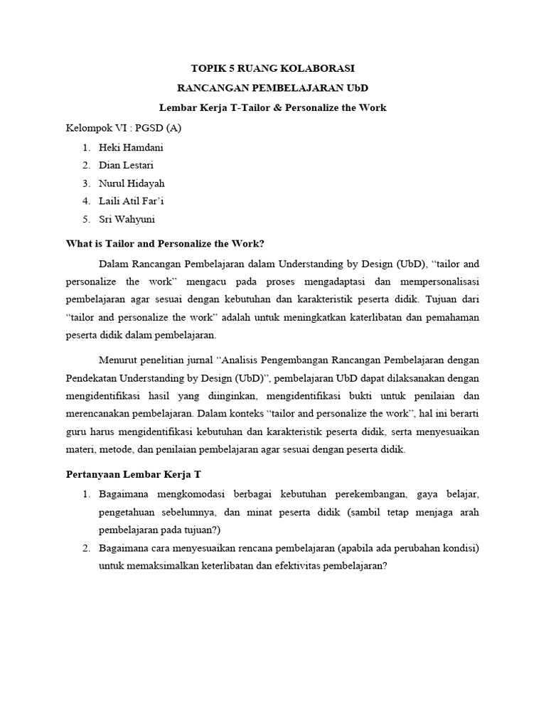 Ringkasan Penjelasan KLP 6 | PDF