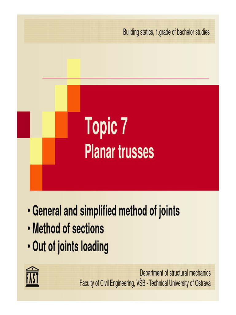Planar Trusses | PDF | Truss | Civil Engineering