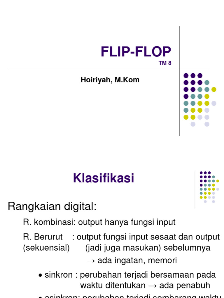 Materi Tm9 Flip-Flop | PDF
