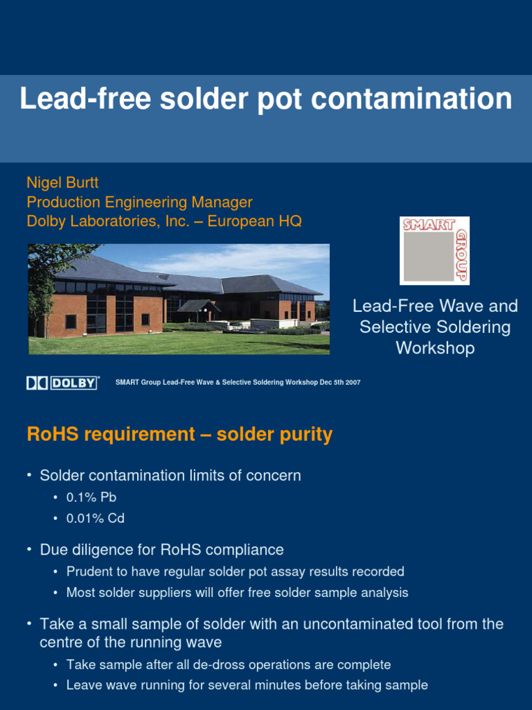 Managing Solder Contamination Risks | PDF | Solder | Soldering
