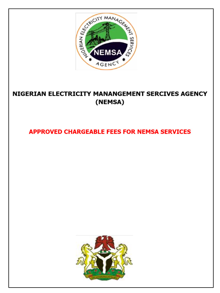 NEMSA Chargeable Fees | PDF | Electric Power | Electromagnetism