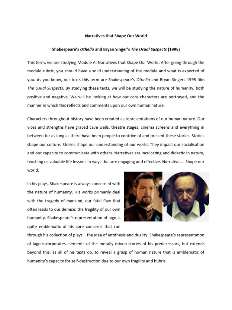Iago and Keyser Söze: Villainy Explored | PDF | Iago | Othello
