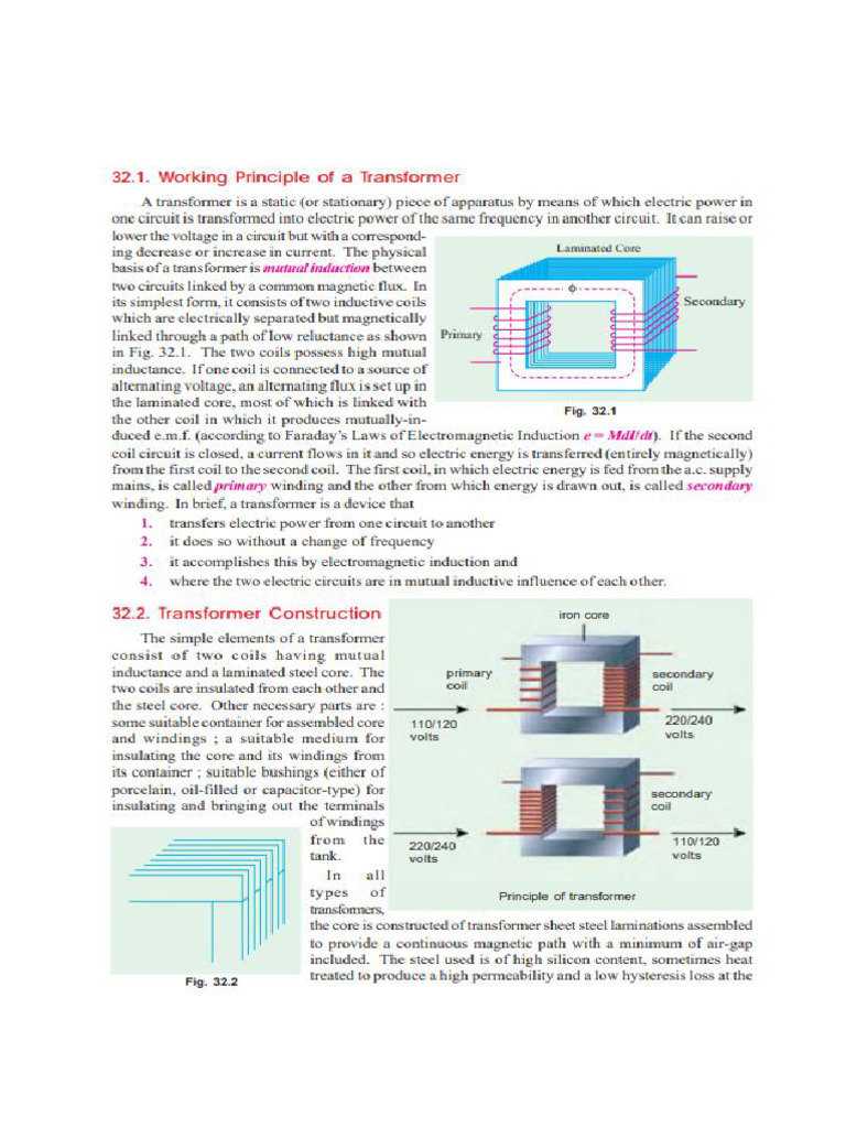 Transformer Principle Lec | PDF
