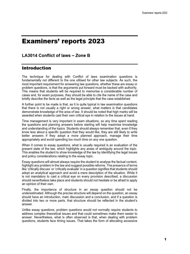 Conflict Report 2023 B | Download Free PDF | Jurisdiction | Essays
